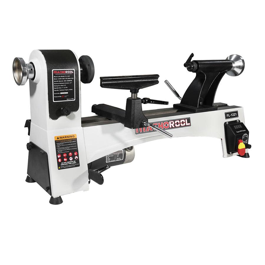 FindBuyTool 12 in. x 21 in. Benchtop Variable Speed Midi Wood Lathe