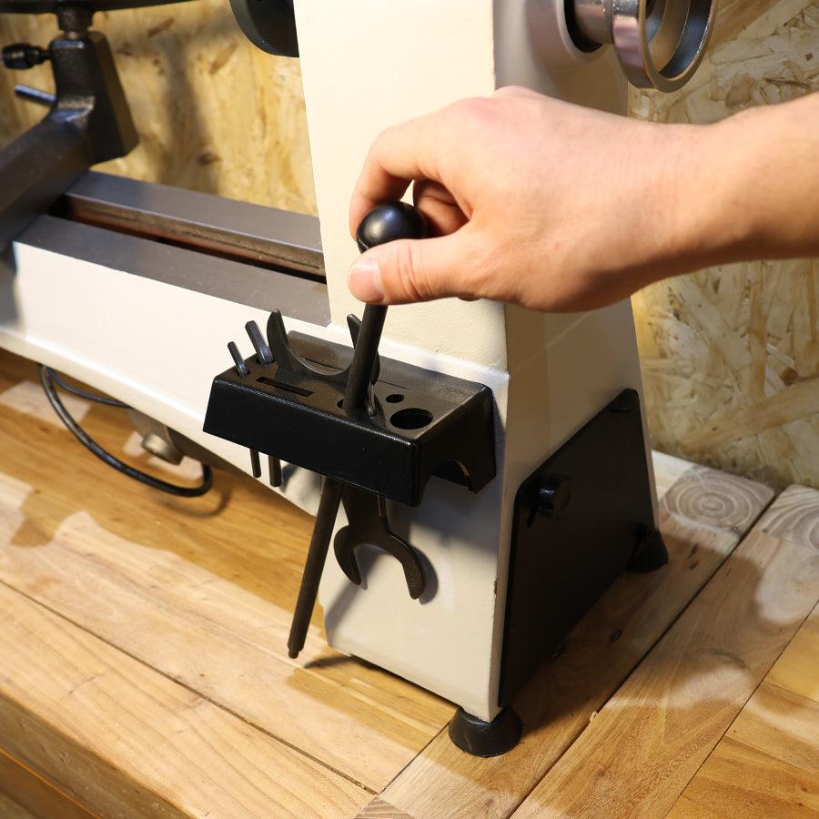FindBuyTool 12 in. x 21 in. Benchtop Variable Speed Midi Wood Lathe