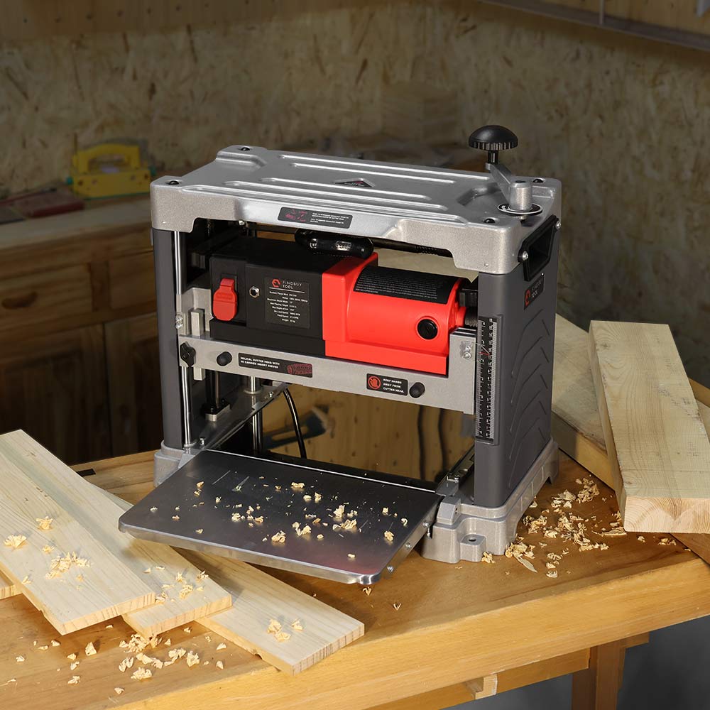 FindBuyTool FB131H 13" Benchtop Wood Thickness Planer with Helical Cut