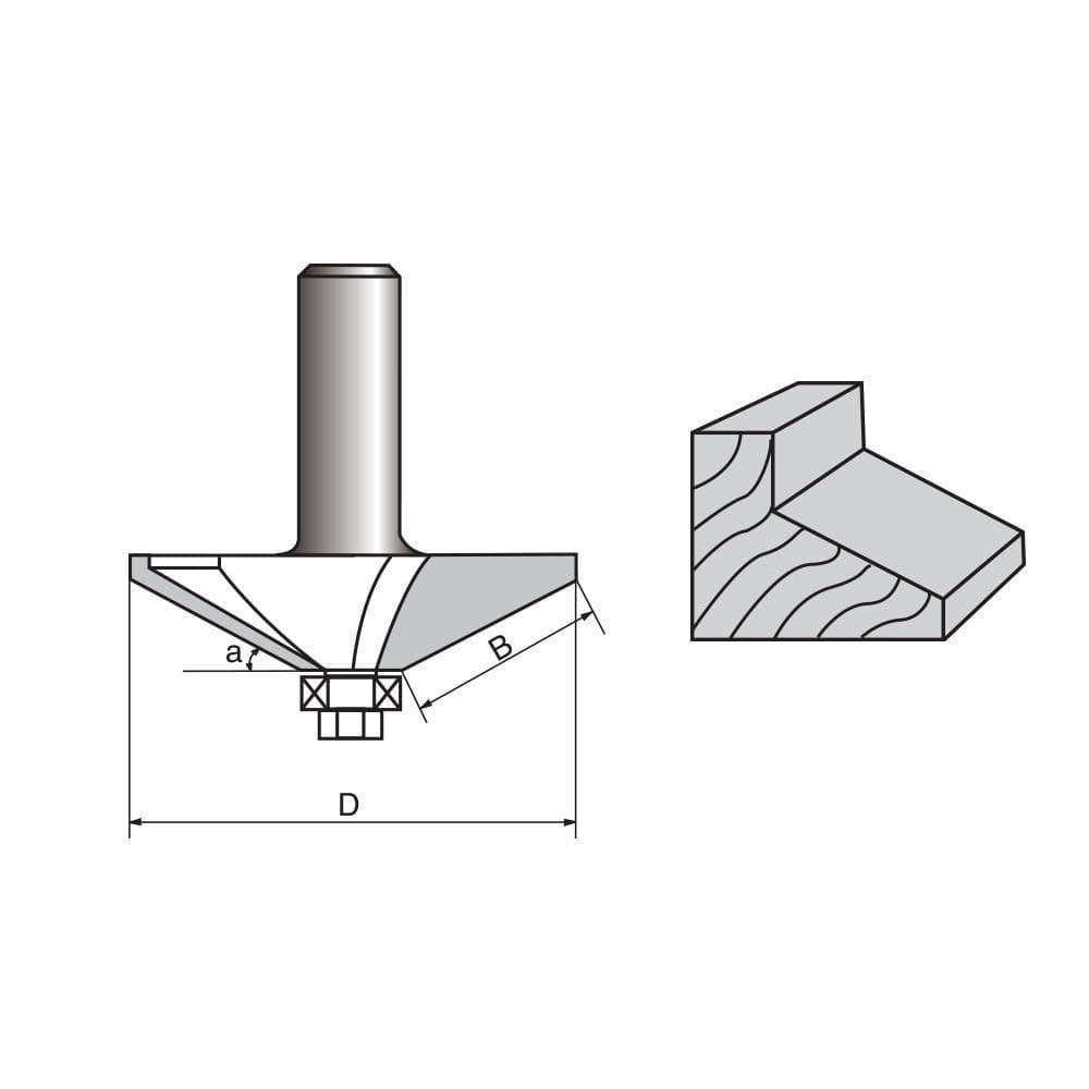 25 & 30 Degree Horse Nose Router Bit – FindBuyTool