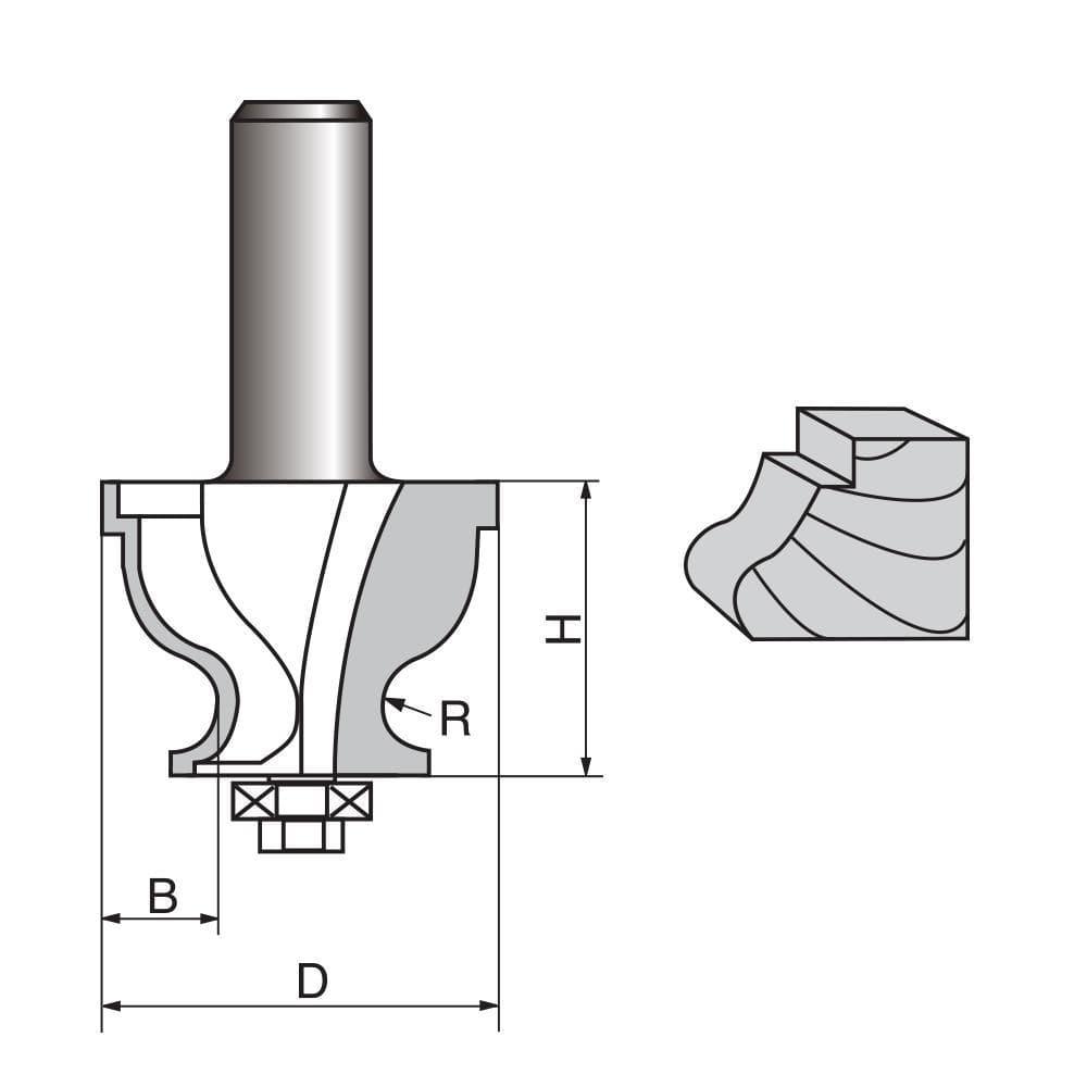 Architectural Molding Router Bit-1113 – FindBuyTool