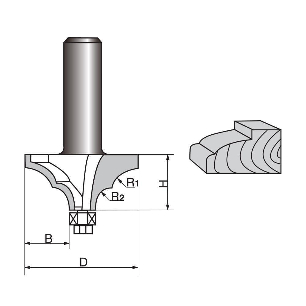 Architectural molding Router bit-0811 – FindBuyTool