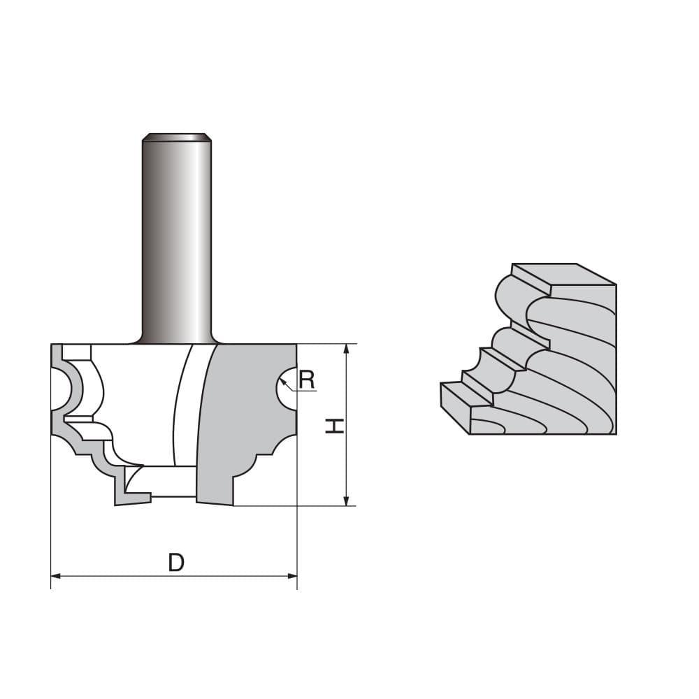 Architectural molding Router bit-0814 – FindBuyTool