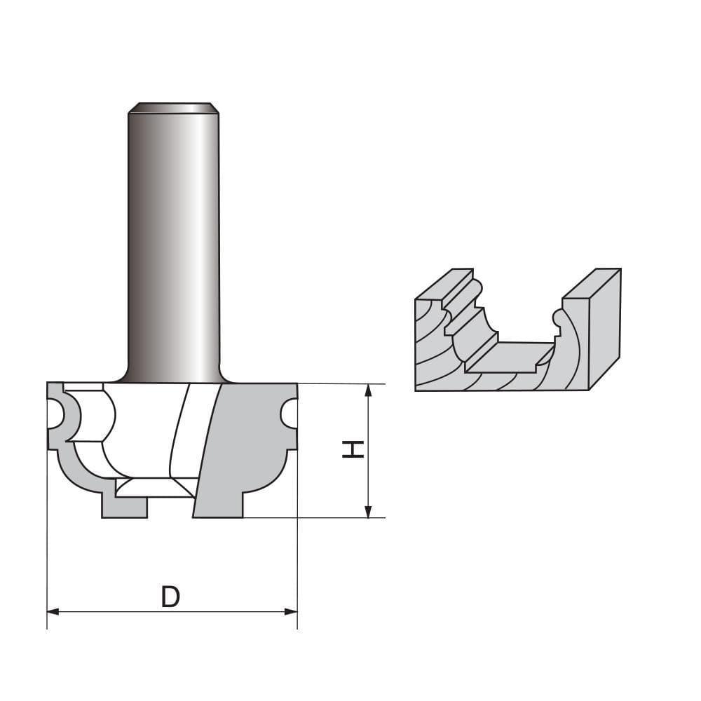 Architectural molding Router bit-0815M – FindBuyTool