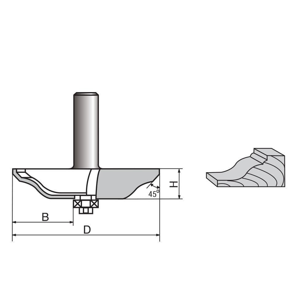 Bevel Ogee Raised Panel Router bit – FindBuyTool