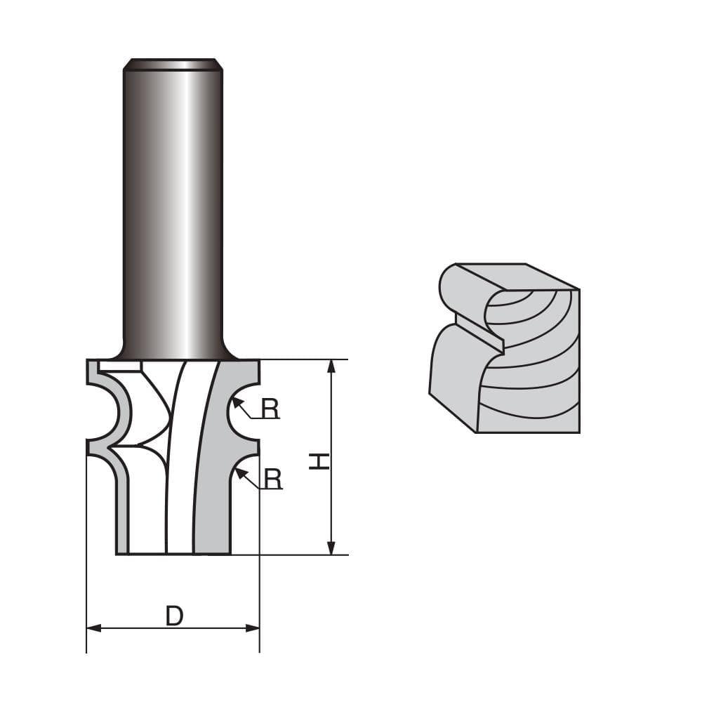 Bullnose Bead Edging Router bit – FindBuyTool