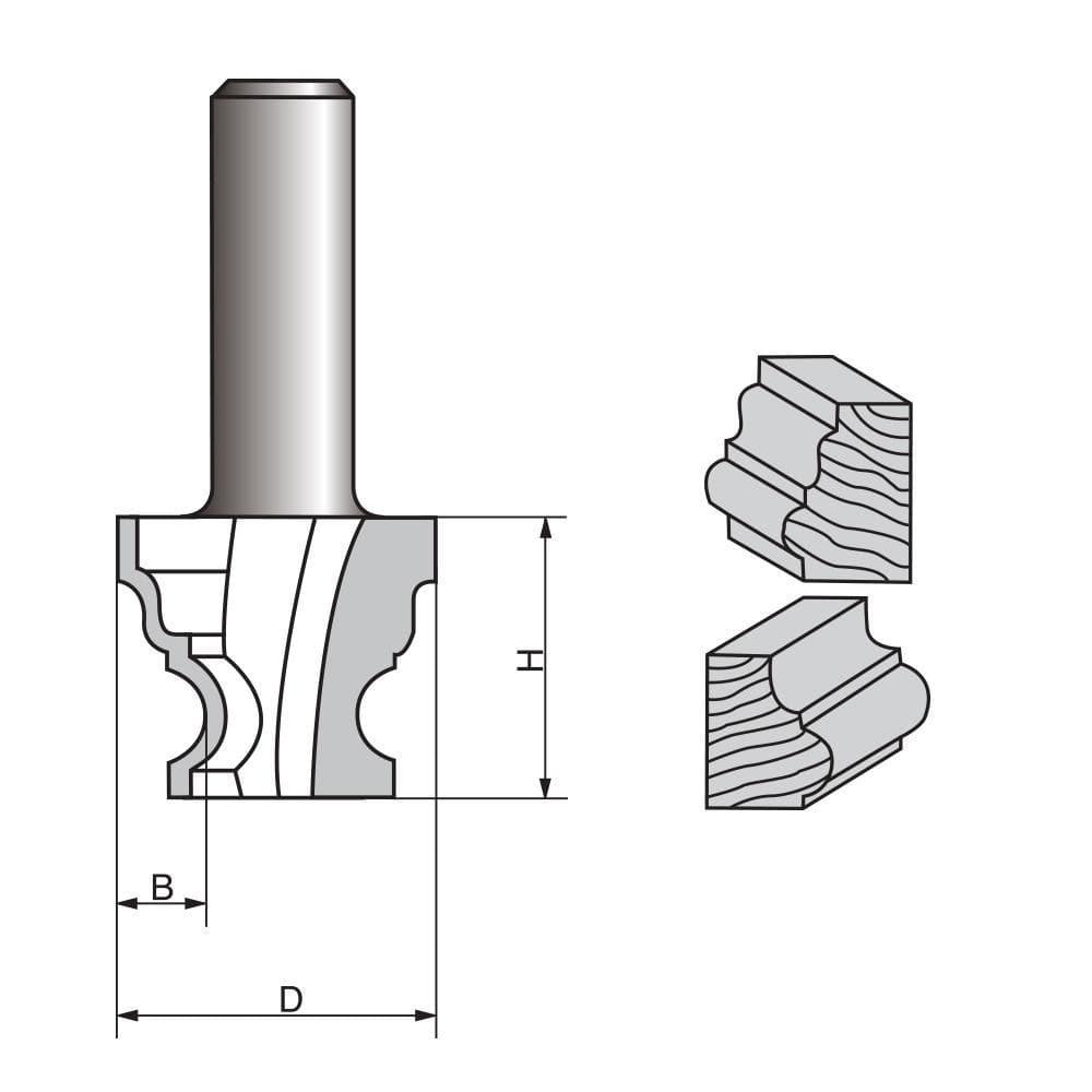 Classic Palace Pattern Router Bit – FindBuyTool