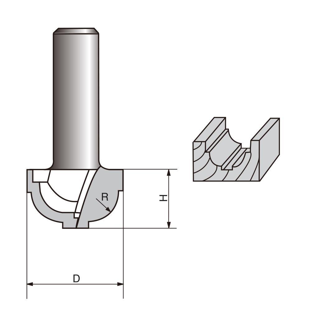 Classical Cove Router bit – FindBuyTool