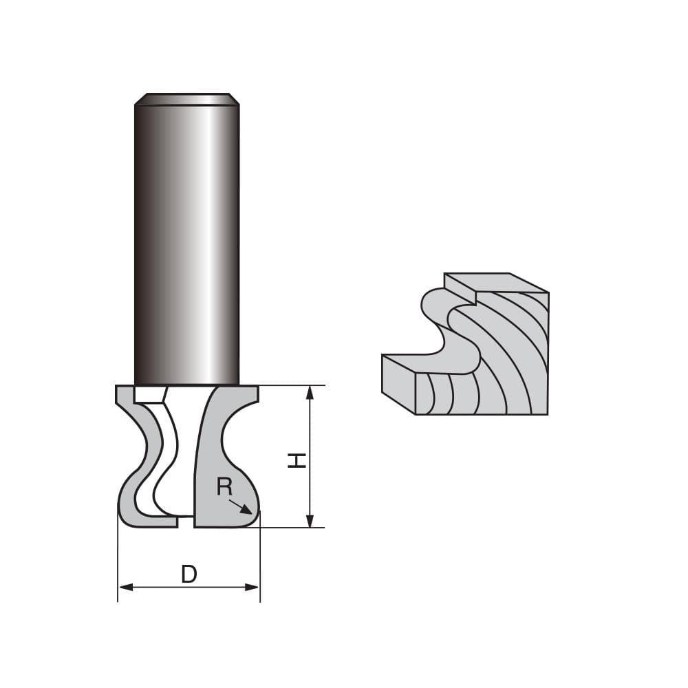 Finger/cajón Pull Router Bit-European Style – FindBuyTool