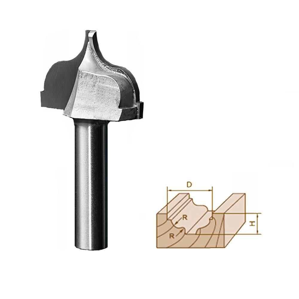 Ogee with Fillet Router bit-without Bearing – FindBuyTool