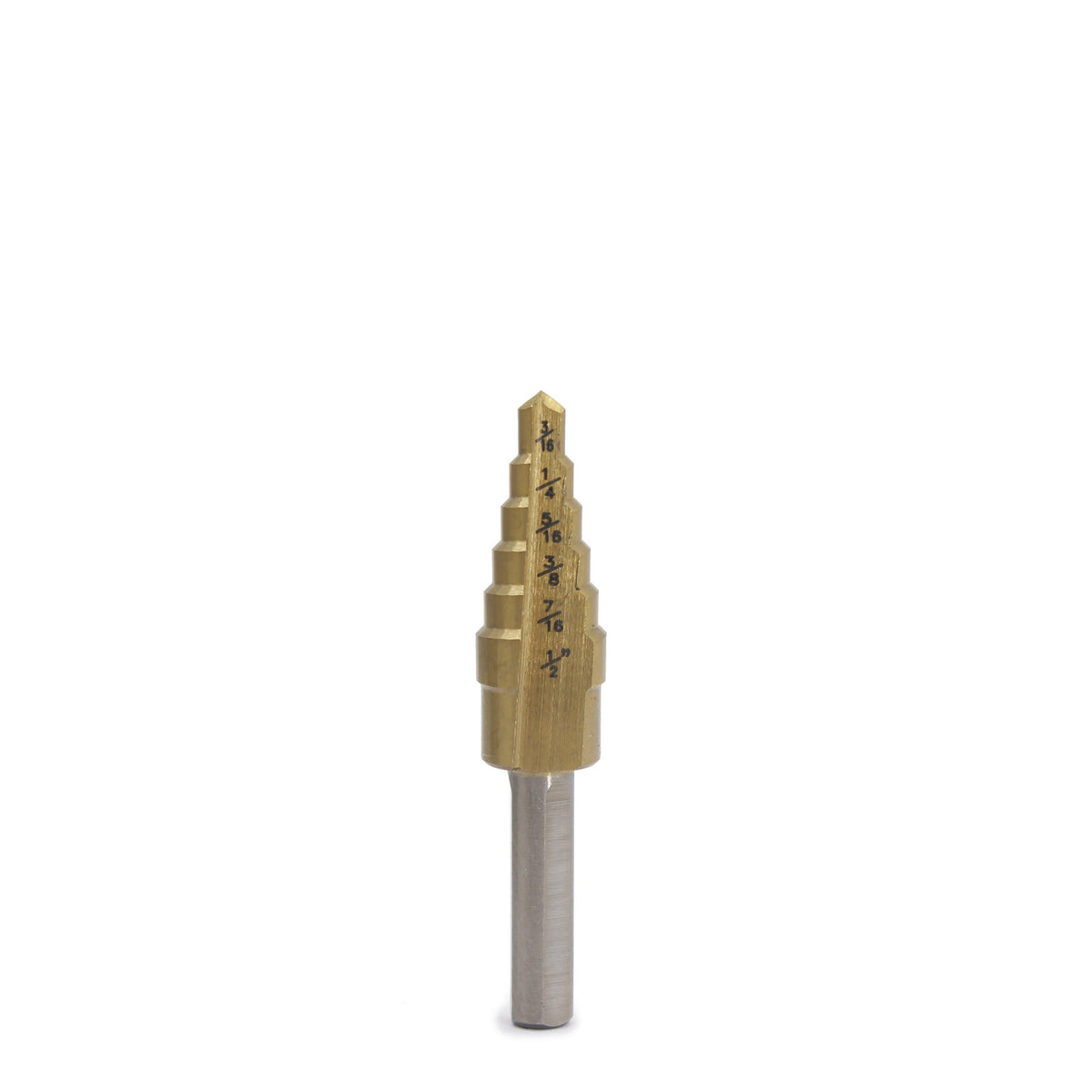 Step Drill Bit 3/16 to 1/2 Inch Double Fluted – FindBuyTool