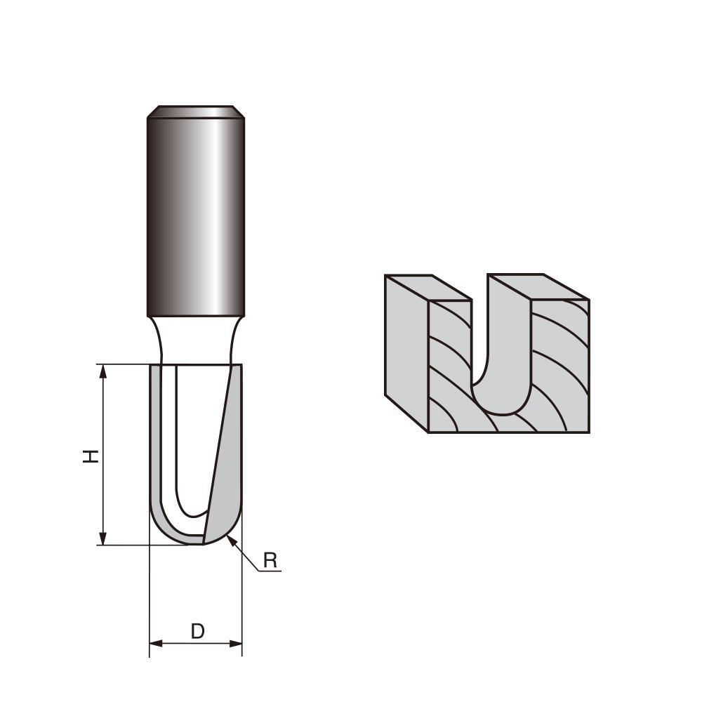 Long Reach Round Nose Router bit-Metric – FindBuyTool