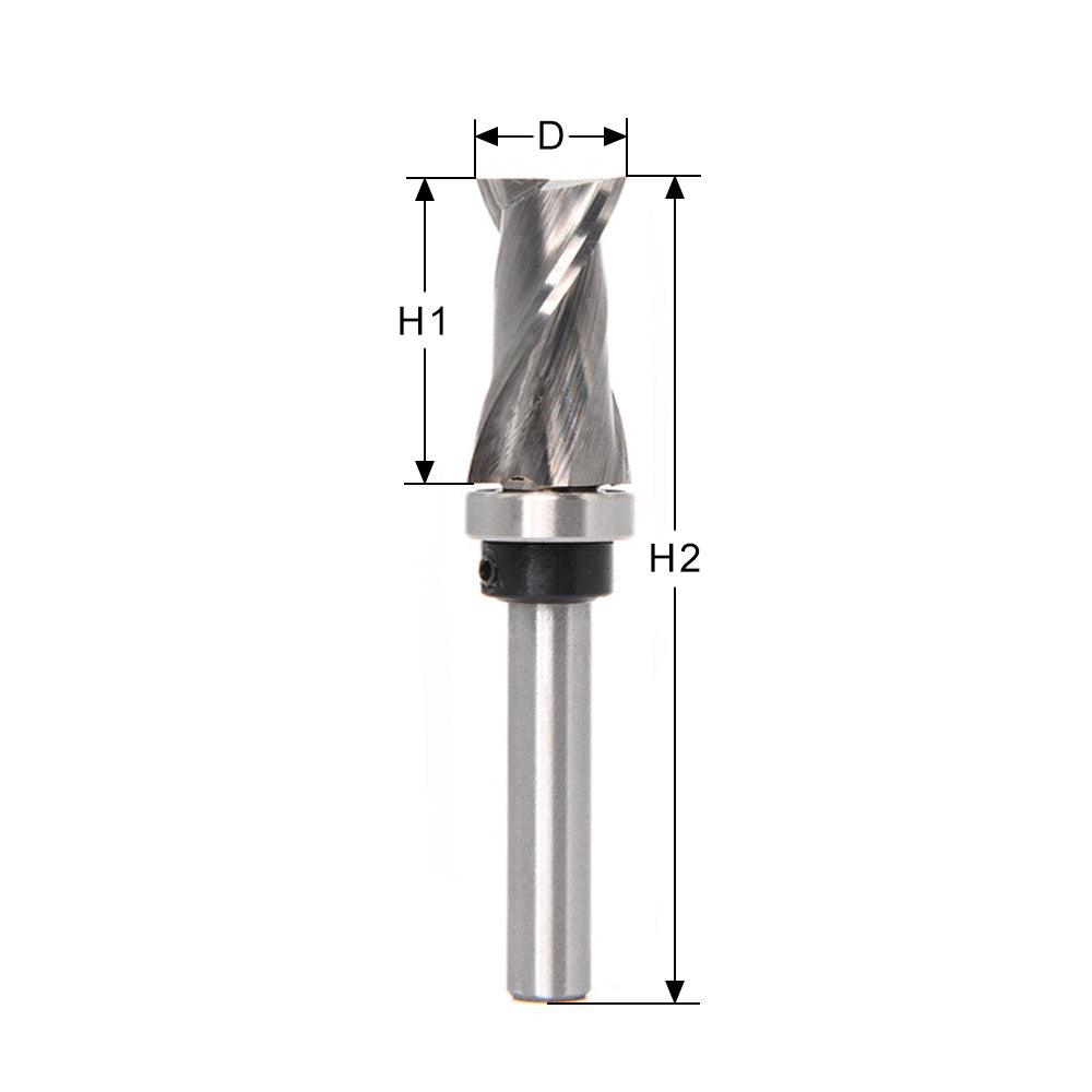 Solid Carbide Spiral Flush Trim Router Bit, Upcut – FindBuyTool